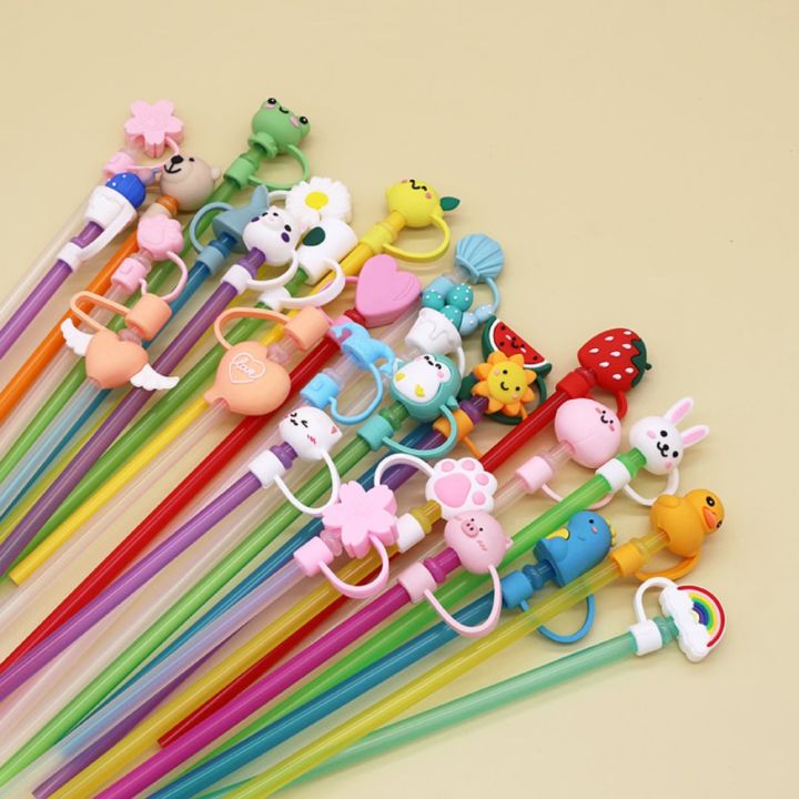 ERHYT Cartoon Silicone Straw Sealing Splash Proof 6-8mm Drinking Straw ... ERHYT Cartoon Silicone Straw Sealing Splash Proof 6-8mm Drinking Straw ...