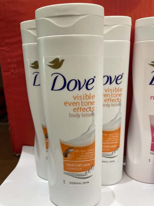 DOVE VISIBLE EVEN TONE EFFECTS BODY LOTION (Orange) 400ML | Lazada PH