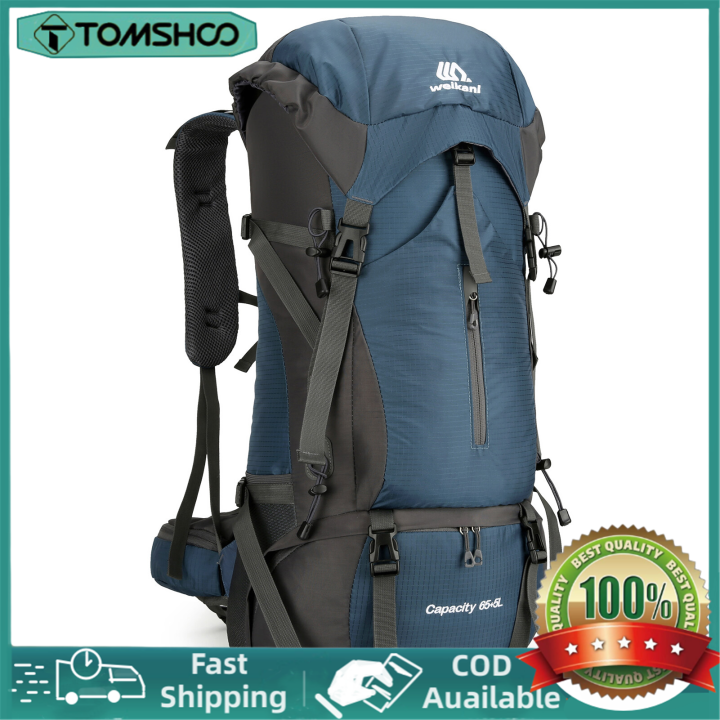 【ซีโอดี / ของแท้】TOMSHOO กระเป๋าเป้สะพายหลัง70L,กระเป๋าเป้เดินทาง ...