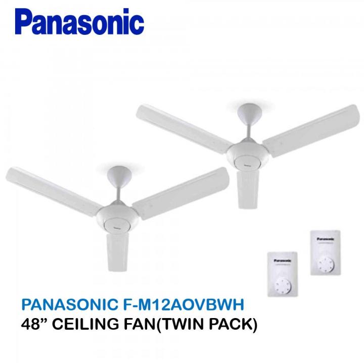PANASONIC REGULATOR 3 BLADES CEILING FAN F-M12A0VBWH (48 ) | Lazada