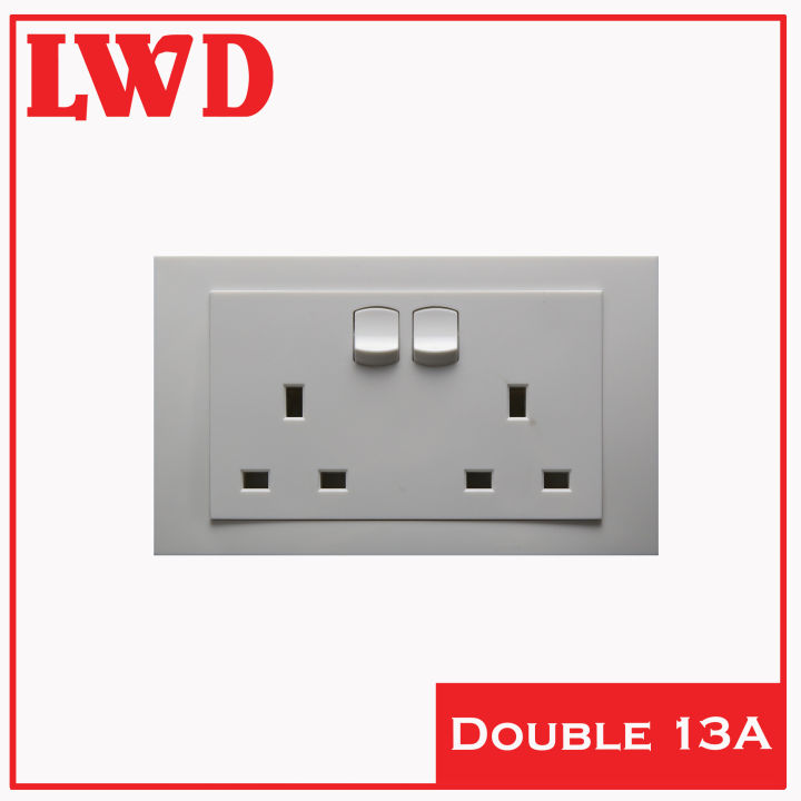LWD Double 13A Switch Socket (F4 Series) | Lazada