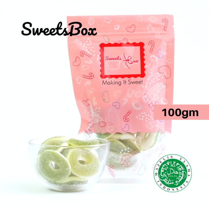 Haribo Apple Rings Halal Gummy Candy - 100g Repacked | Lazada