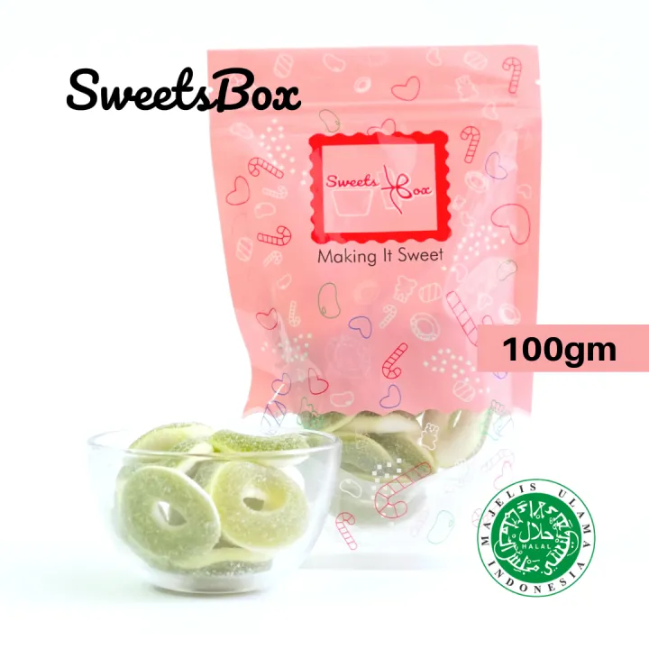 Haribo Apple Rings Halal Gummy Candy - 100g Repacked | Lazada