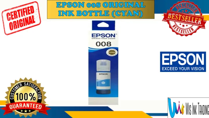 EPSON 008 ORIGINAL INK BOTTLE (CYAN) | Lazada PH