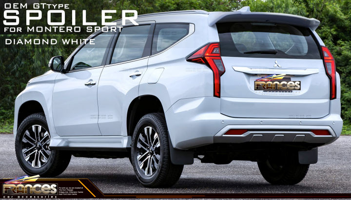 DIAMOND WHITE Spoiler for Montero Sport -Fits Montero 2020 to 2025 ...