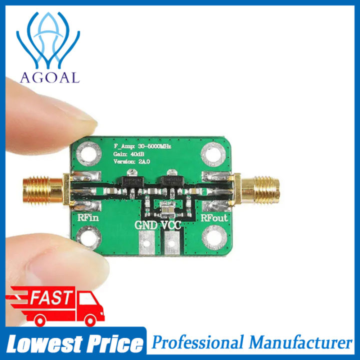 Agoal 30-4000MHz 40dB Gain Broadband High Frequency RF Amplifier Module For FM HF VHF/UHF ...