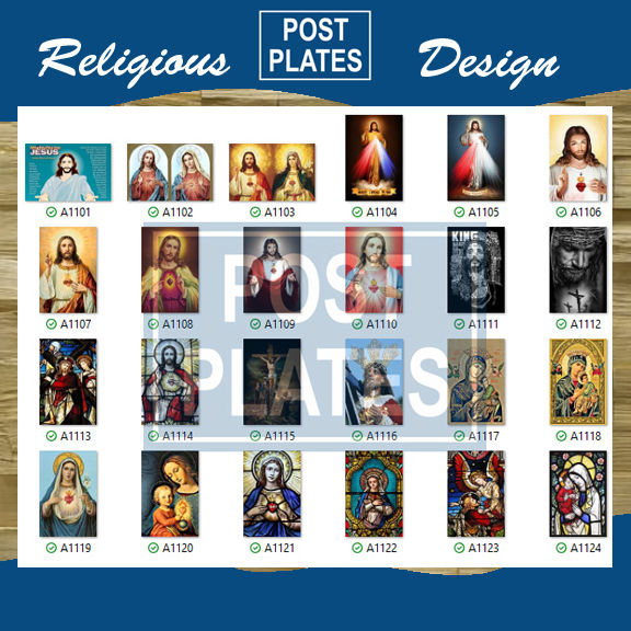 Decorative (1101-1124 Religious) Aluminum Metal Plates | Lazada PH