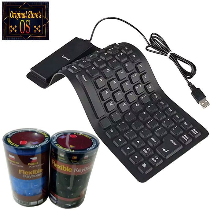 Keyboard FLEXIBLE Karet USB KEYBOARD Laptop/ Cpu | Lazada Indonesia