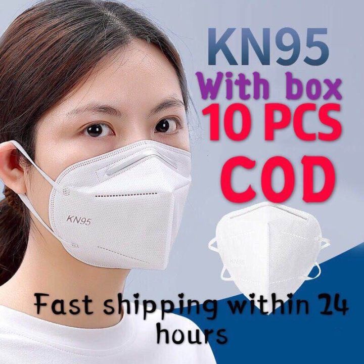 (COD) KN95 built in 5ply 10pcs/plastic Original 5 Ply Kn 95 Face Mask ...