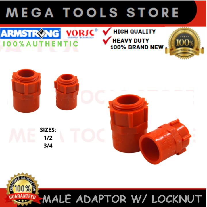 MALE ADAPTOR W/ LOCKNUT | Lazada PH