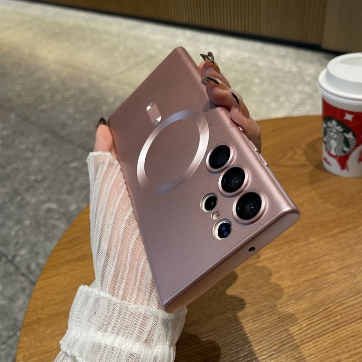 Luxury Wireless Charging For Magsafe Magnetic Case for Samsung Galaxy S25 S24 S23 S22 S21 S20 Fe ...