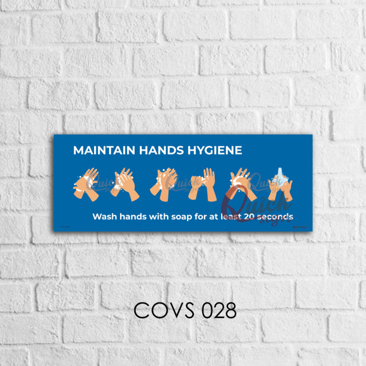 Safety Signage | Maintain Hands Hygiene - Hands washing steps | Safety ...