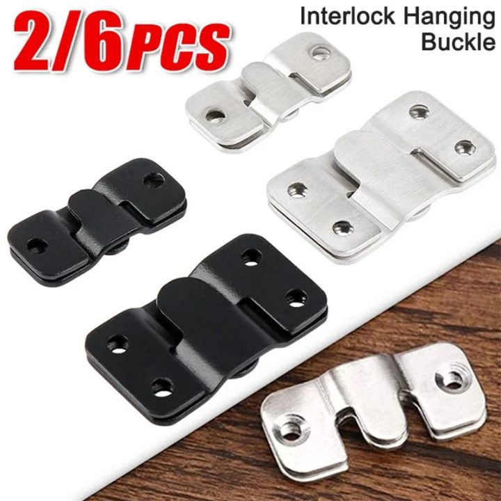 1/3Pairs Stainless Steel Interlock Hanging Buckle Picture Frame Hook ...