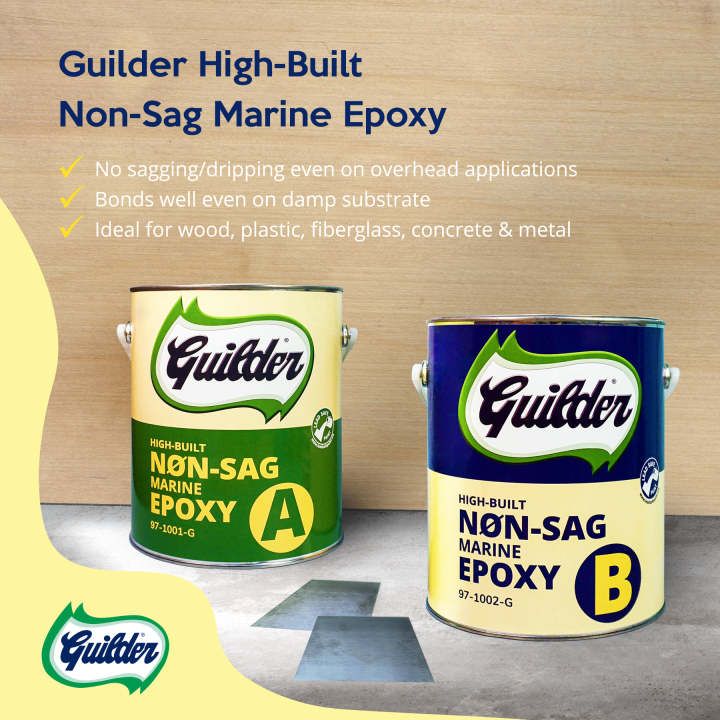 Guilder High Built Marine Non-Sag Epoxy Part A & B Set | Lazada PH