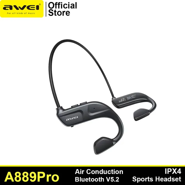 Awei A889Pro Air Conduction Sports Wireless Headset IPX4 Waterproof ...