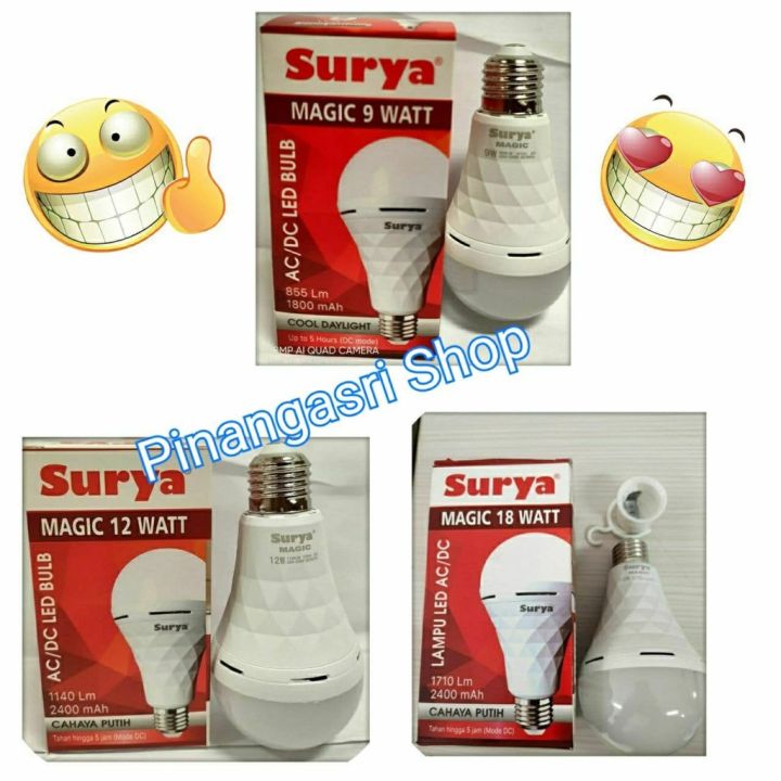 Lampu Emergency Surya Magic 9W 12W & 18W Watt LED MAGIC SURYA 9 12 & 18 ...