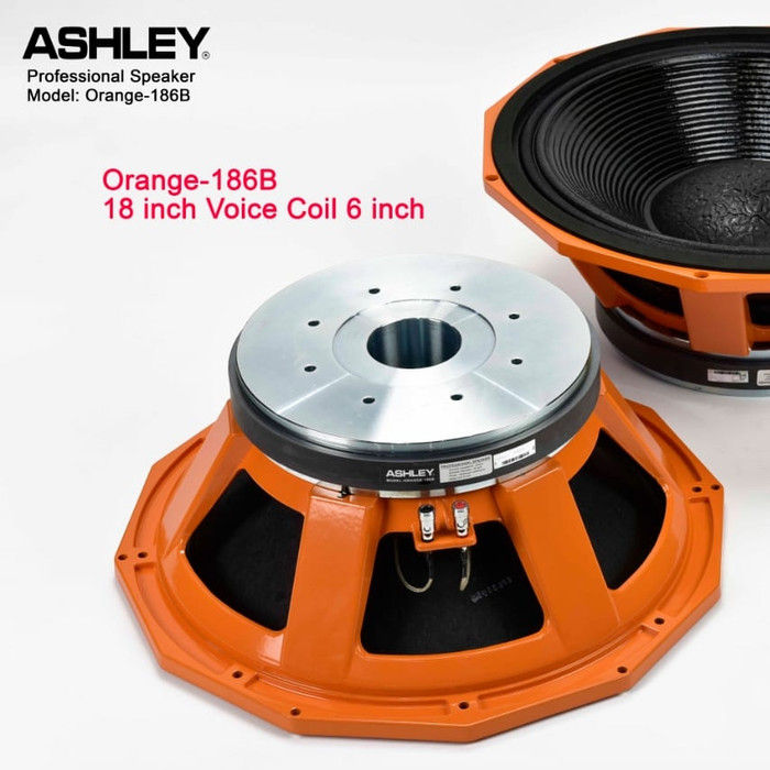 Speaker 18 Inch Ashley Orange 186B Spul 6 Inch 3400 Watt | Lazada Indonesia