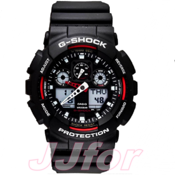 Supersports CASIOGSHOCK GA-100-1A4DR (Red and Black) | Lazada.co.th