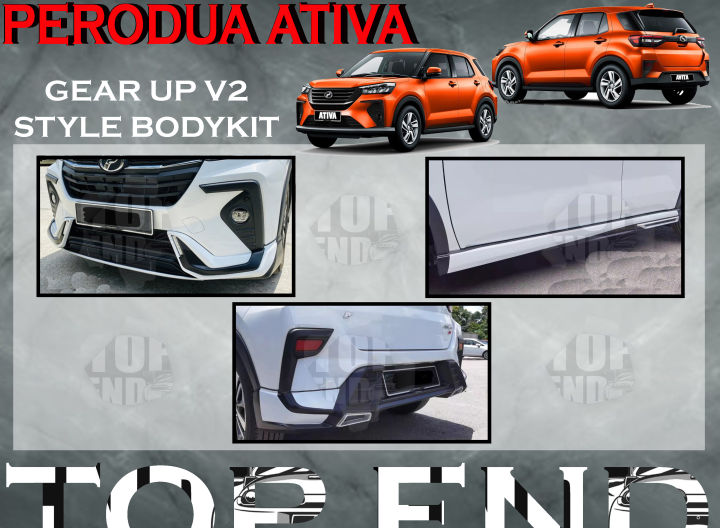 PERODUA ATIVA GEAR UP V2 STYLE FULLSET BODYKIT (GU V2) ATIVA OEM ...