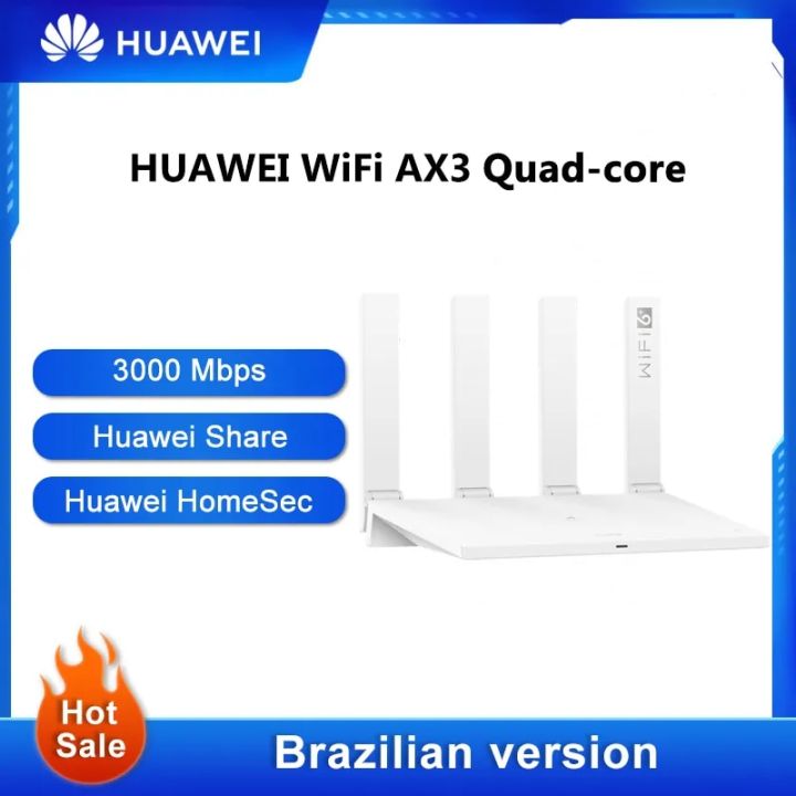 Original HUAWEI Wifi AX3 Wifi 6+ Wireless Router Four Amplifiers (AKA AX3 Quad Core) Mesh Wifi ...