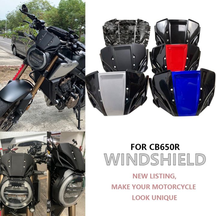 For HONDA CB650R 2019 2020 2021 2022 2023 Motorcycle Windshield ...