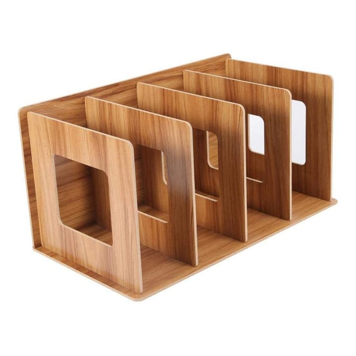 Detachable Wooden 4 Sections Storage Rack Box Board DIY CD DVD Stand ...