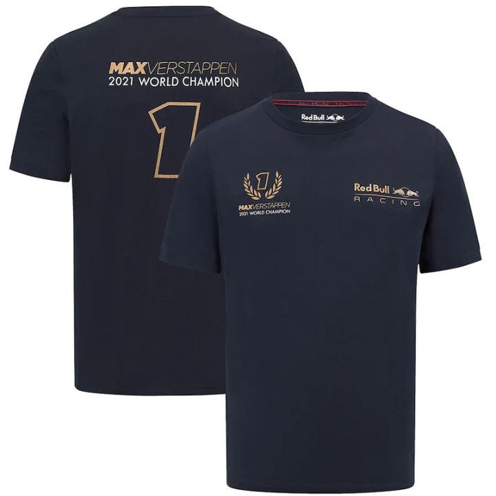 F1 Oracle Red Bull Racing Max Verstappen Winners T-shirt Summer Formula ...