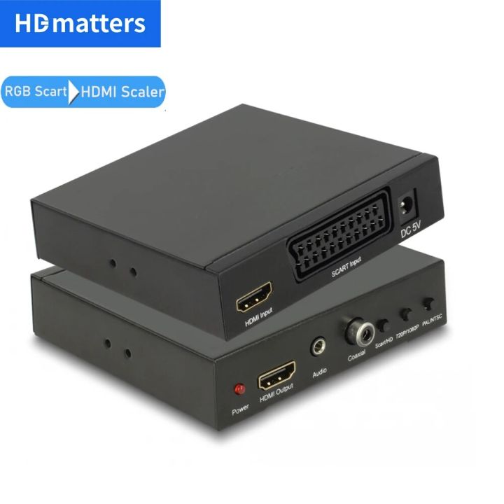 Scart To HDMI Cable RGB Scart To HDMI 1080P Converter Scaler With ...
