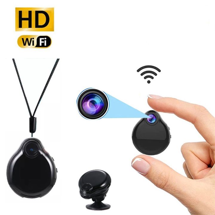 2023 New Mini WIFI Camera Neck Hanging 1080P HD Home Indoor Necklace ...