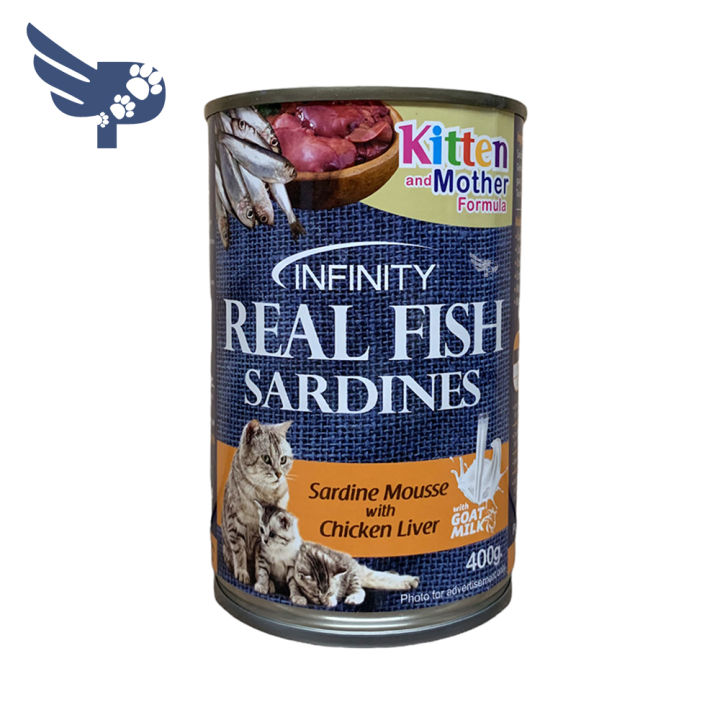 Infinity Real Fish Sardines 400g - Sardine Mousse with Chicken Liver ...