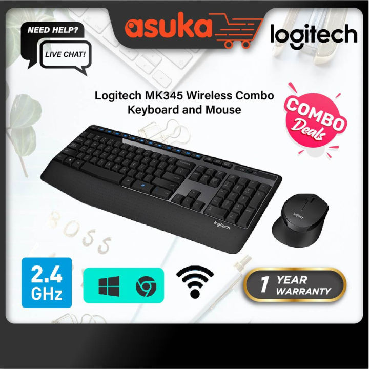 Logitech MK345 Wireless Combo | Lazada