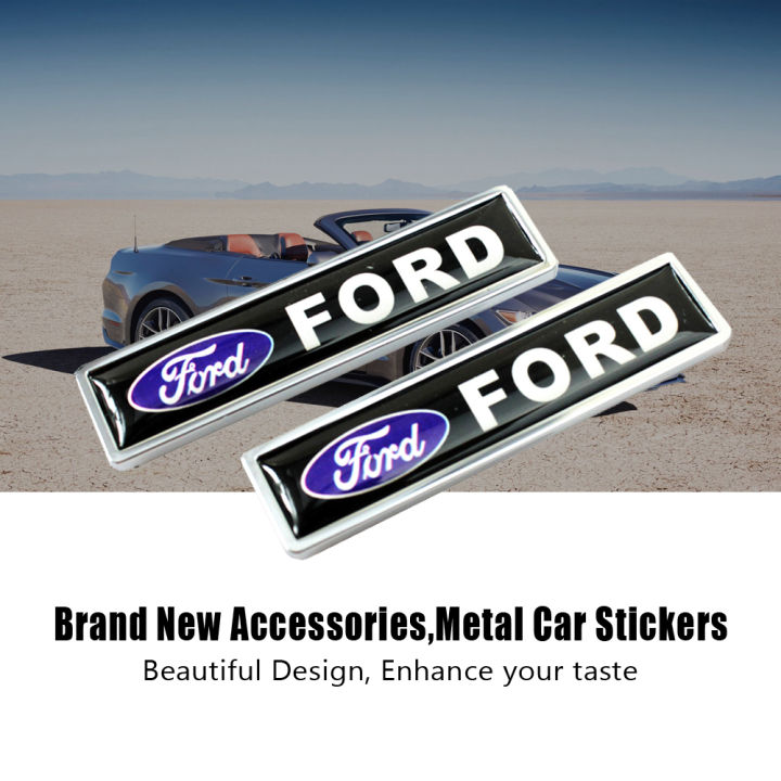 2 Pieces Metal Car Fender Stickers For Ford Logo For Ford ranger ...