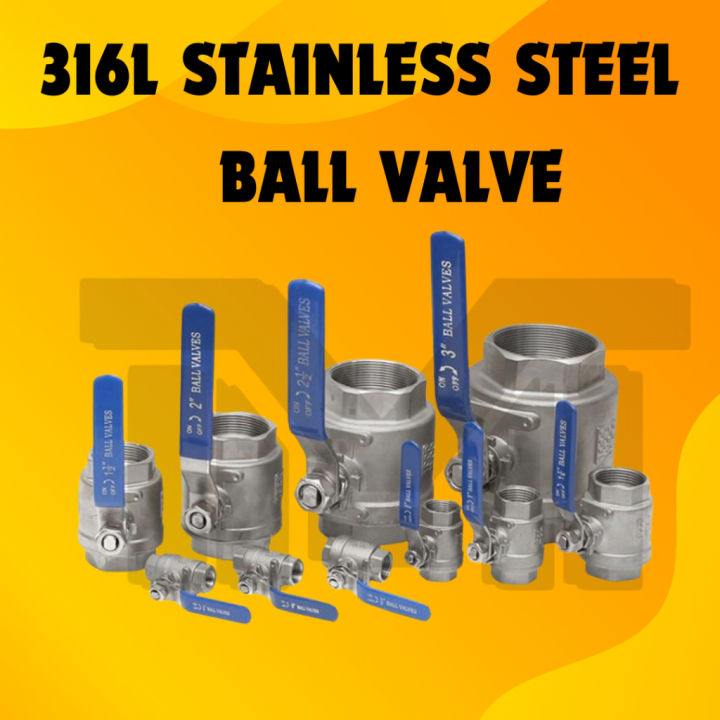 3 Stainless Steel Ball Valve / SUS 304 1pc Ball Valve / Female BSPT ...