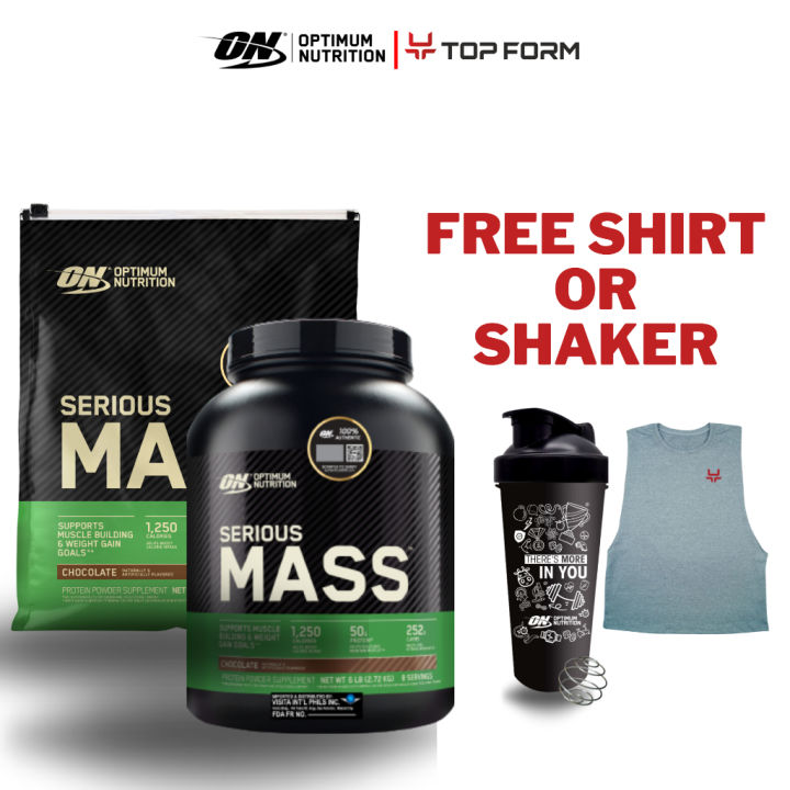 Optimum Nutrition Serious Mass, ON Mass Gainer Whey Protein Powder ...