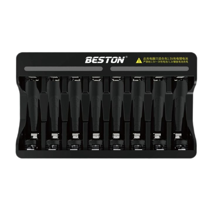 Beston 8 Slot Fast Smart Intelligent Lithium Battery Charger for 1.5V ...