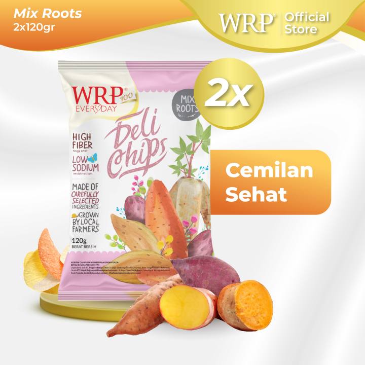 WRP Delichips Mix Roots Family Pack 120g (Bundle 2) - Camilan Diet | Lazada Indonesia