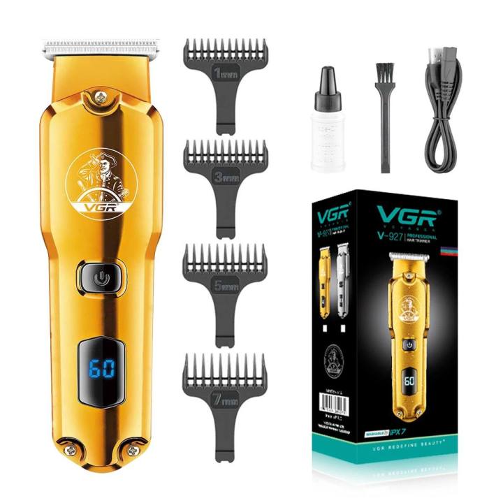 Original VGR V-927 IPX7 Zero Adjustable Professional Rechargeable Hair trimmer Metal | Lazada