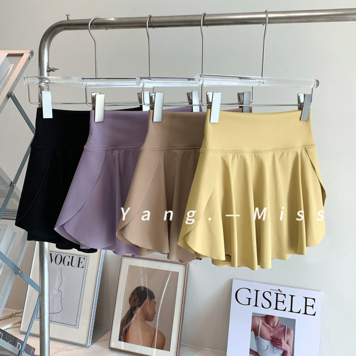 Y2k High Waist Anti Glare Outdoor Sports Short Skirt for Women Korean ...