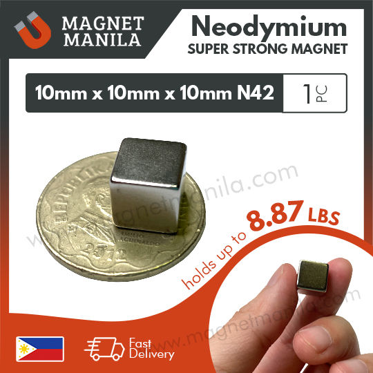 8 pieces 10mm x 10mm x 10mm Neodymium Magnet, N42 Super Strong Rare ...