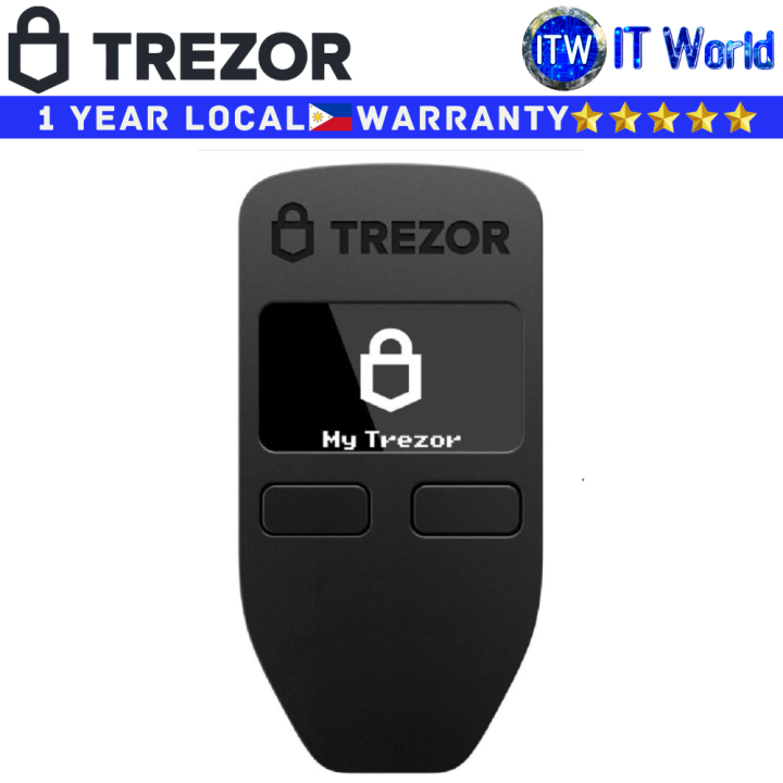 Itw | Trezor One Black Crypto Hardware Wallet - Most Trusted Cold ...