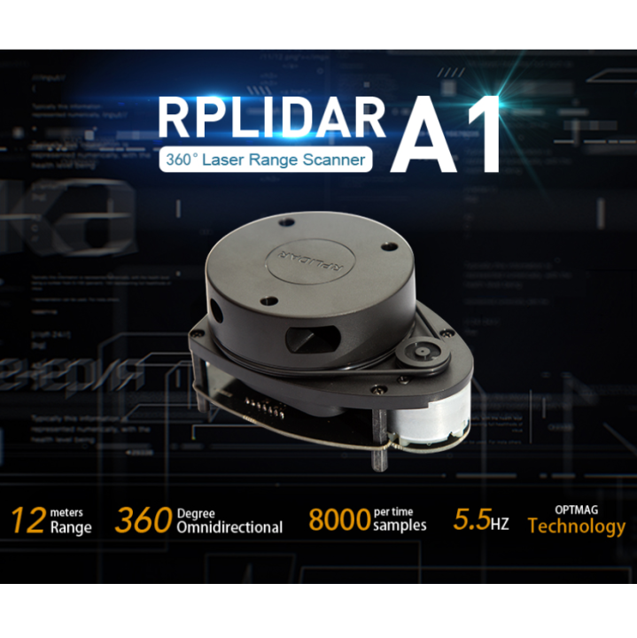 Rplidar A1 Lidar สแกน360องศาตั้งแต่12เมตรตั้งแต่เรดาร์ Th 