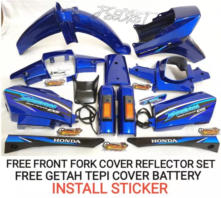 HONDA EX5 / EX5 DREAM BODY COVER SET ( INSTALL STICKER )FREE FRONT FORK ...
