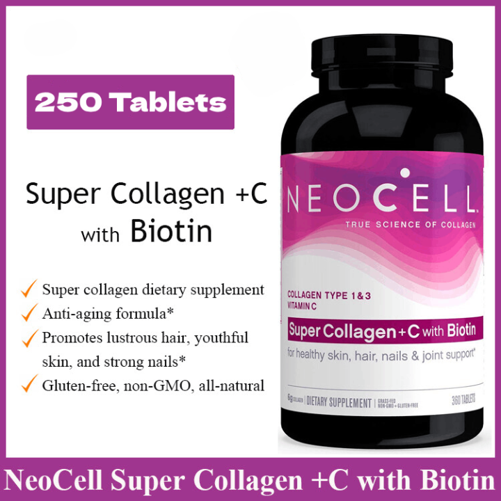 Neocell Super Collagen + C with Biotin 6g 250 tablets | Lazada PH