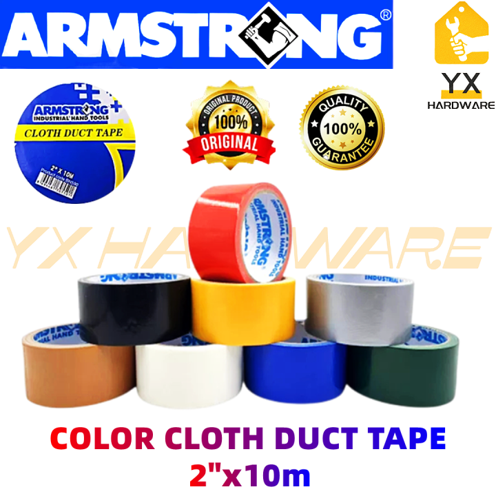 ARMSTRONG Color Duct Tape Heavy Duty Cloth Tape 2 Inches Sticky ...