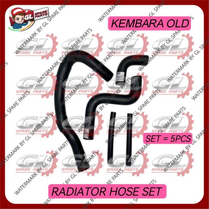 PERODUA KEMBARA OLD RADIATOR HOSE SET OEM (5PCS) | Lazada