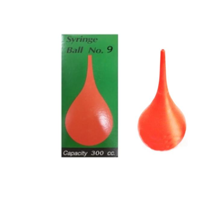 SB009 ลูกยางแดงดูดน้ำมูก เสมหะ 300 มล. เบอร์ 9 (Syringe Ball 300 ml No ...