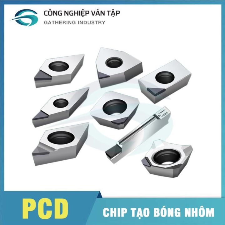 Hộp 1 mảnh dao PCD - Chíp PCD, chip kim cương chuyên tạo độ bóng gia ...