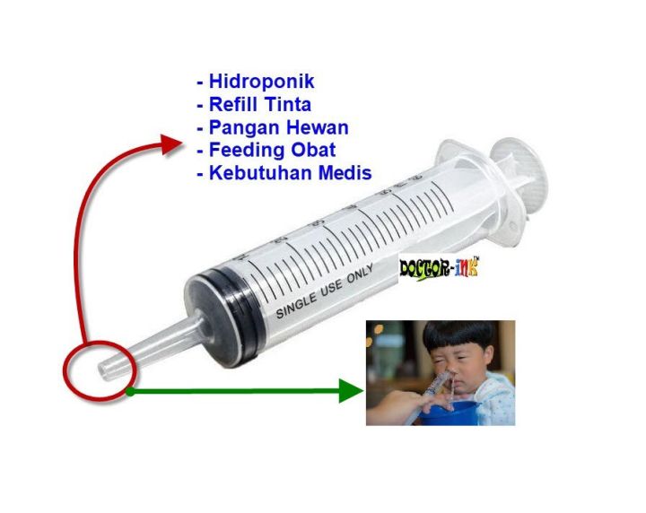 Syringe 50 cc / 60ml Catheter Tip Onemed Gp Care Feeding Syringe Lubang ...