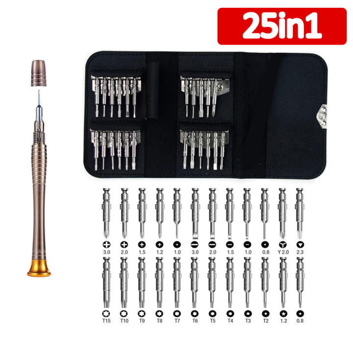 25 in 1 Laptop Mobile Phone Repair Tools Kit Precision Screwdriver Set ...