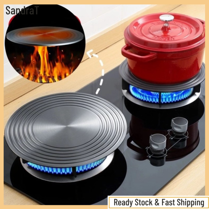 SandraT 24cm Heat Conduction Plate For Gas Stove Anti-scorch Heat ...